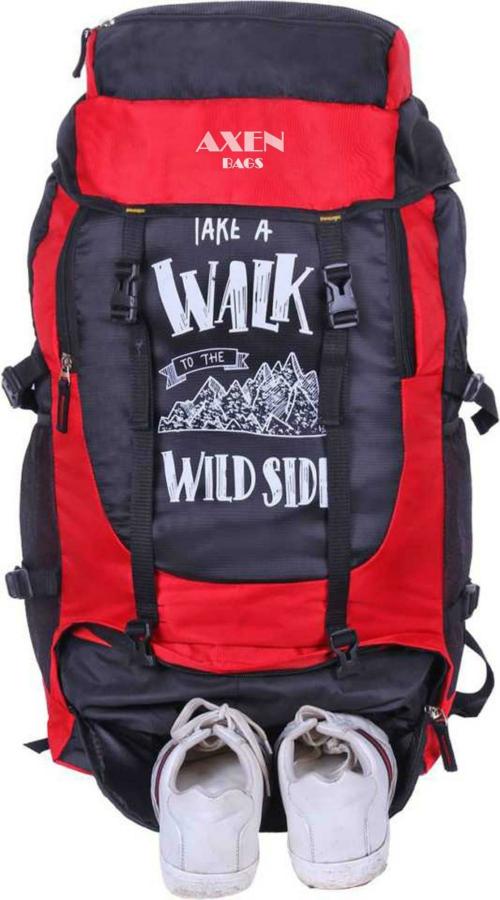 Buy Axen Red Polyester Rucksack 60 L Online at Best Prices in India ...