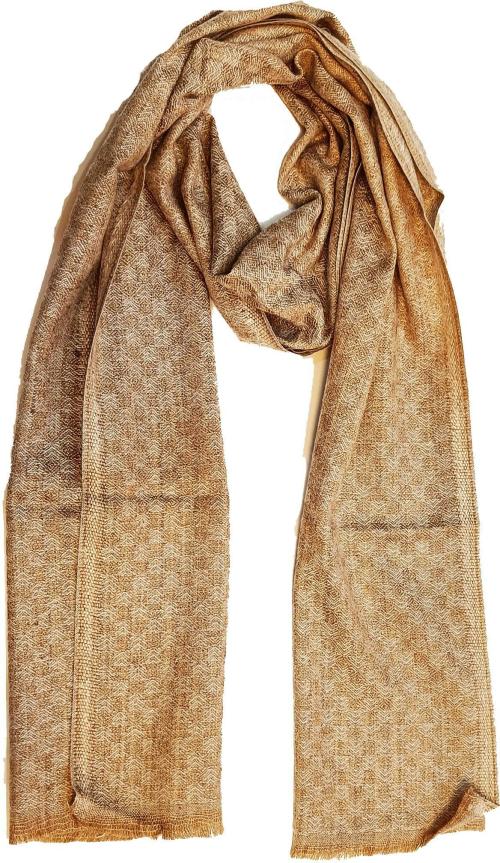 Buy V Vrinde Men Dark Cream Self Design Pure Wool Muffler Online at ...