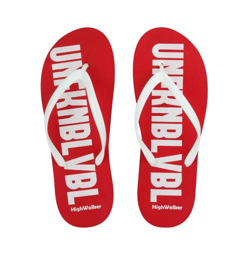 Buy HighWalker Women's Red Flip Flops Online at Best Prices in India ...