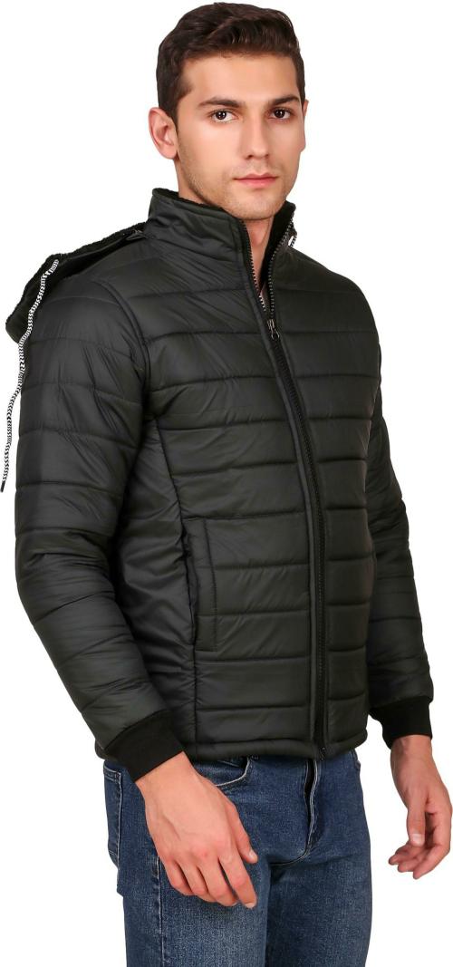 Buy Christy World Men Black Quilted Jacket Online at Best Prices in ...