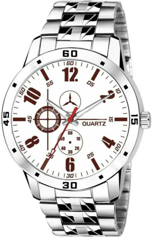 Buy Bolun Analog White Dial Silver Strap Watch For Men Online at Best ...