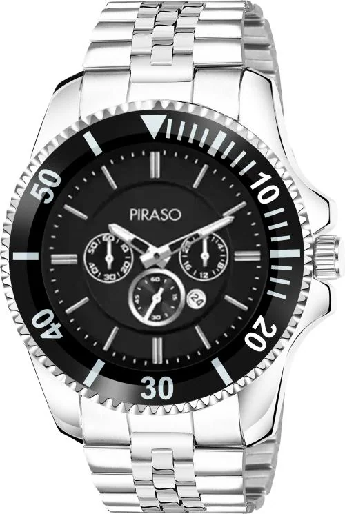 Buy Piraso Analog Watch - For Men ROL-X 2022 BLACK SILVER Online at ...