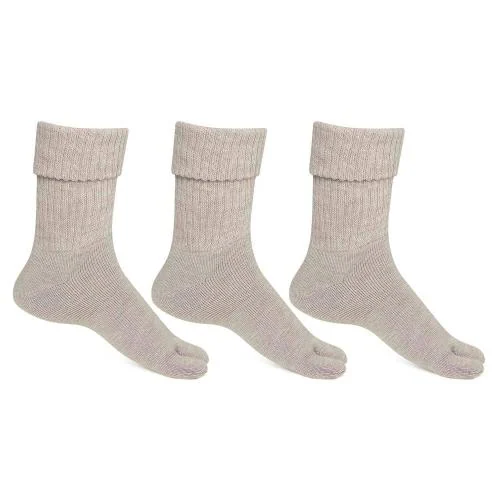 Buy Bonjour Women's Skin Woolen Thumb Socks -Pack of 3 Online at Best ...