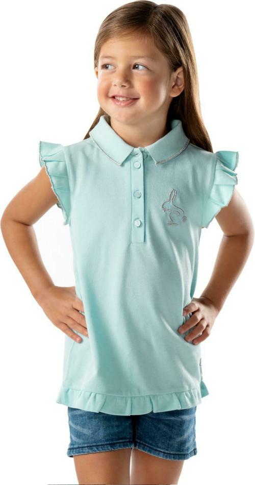 Buy Cherry Crumble by Nitt Hyman Girls Light Blue Solid Polycotton T ...