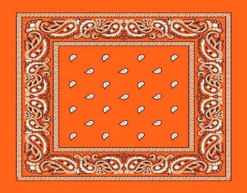 Buy De-Ultimate Men Orange Printed Pure Soft Cotton Handkerchief Online ...
