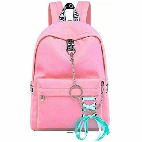 Buy Girls Casual College Ribbon Backpack-Pink Online at Best Prices in ...