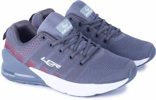 Buy Lancer Men Running Shoes (Grey and Maroon) Online at Best Prices in ...