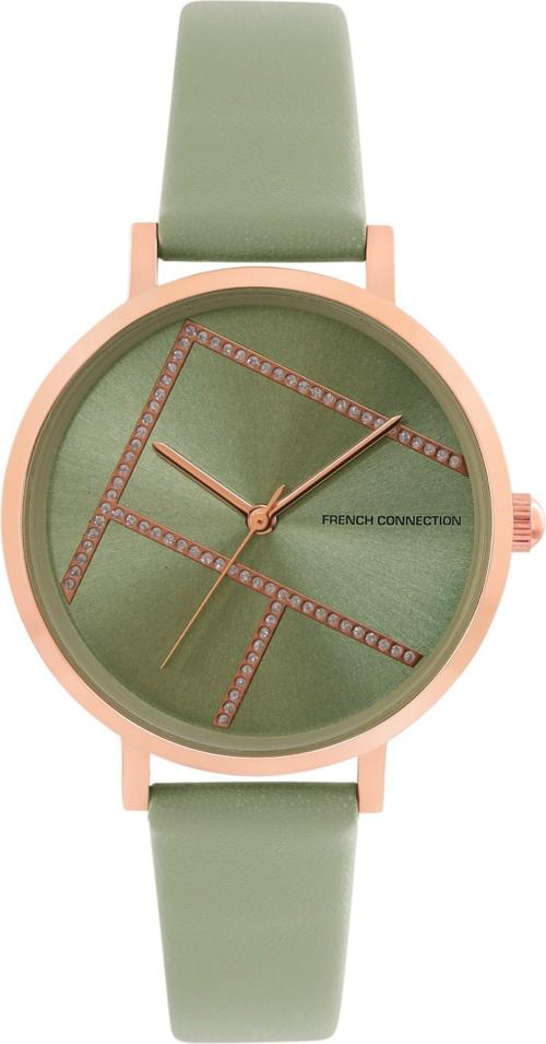 Buy French Connection Analog Green Dial Green Strap Watch For Women ...