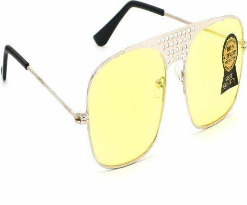Buy Elligator Riding Aviator Yellow Sunglasses For Men And Women Online ...