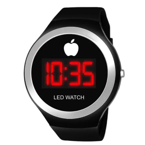 Buy Red Fish Silver Round Dial Digital Silicon Strap Watch - For Men ...