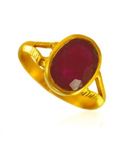 Buy Ruby Manik Ring With Copper Metal Finger Ring Online at Best Prices ...