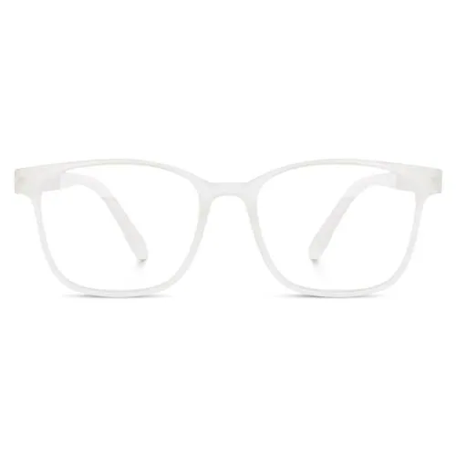 Buy SunglassesMart Emiltus Square White Spectacle Frame For Men And ...