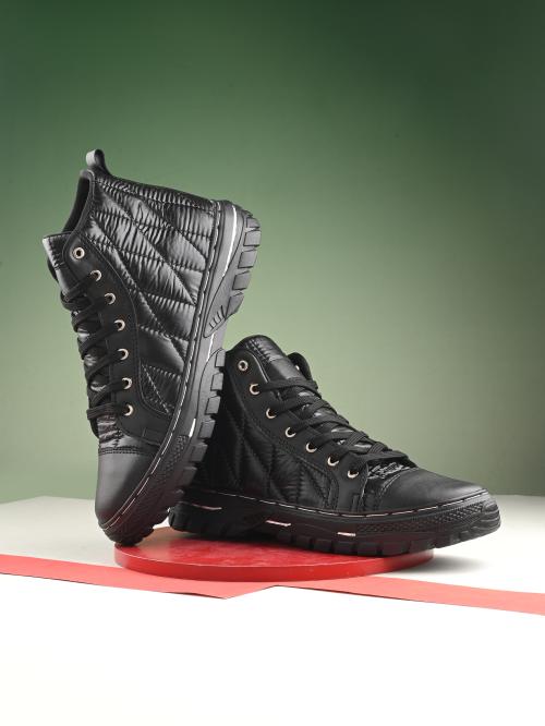 Buy Bucik Retro-02 Black Mid-Top Streetwear Fashion Light Weight ...