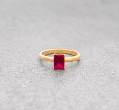 Buy Chopra Gems & Jewellery Brass Original Ruby Ring (Men and Women ...