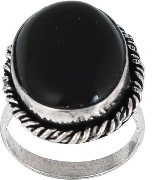Buy Rozi Styles Black Metal Rhodium Plated Ring For Women, Girls(Pack ...