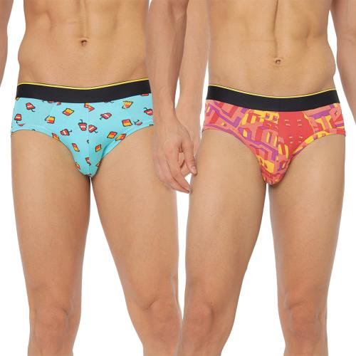 Buy bummer Printed Briefs For Men | Solids Micro Modal Fabric Feels Soft & Cozy | 4 Way Stretch ...