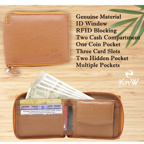 Buy KnW Wallet Round Zip Tan Online at Best Prices in India - JioMart.