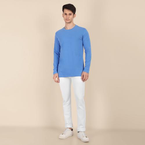 Buy Tom Hiddle Mens solid full sleeve Premium cotton Tshirts | Pack of ...