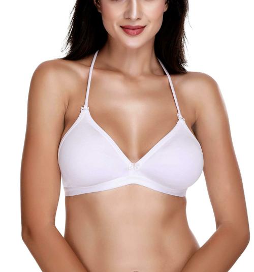 Buy SONA Women's M1018 Cotton Full Coverage Healter Neck Non-Padded T-Shirt Bra Online at Best ...