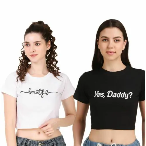 Buy Vanghee crop tops for women | Summer Top | Half Sleeve Crop Top ...