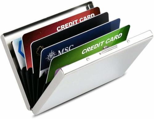 Buy Sonrisa Silver Aluminium 6-Slots Card Holder For Men And Women ...