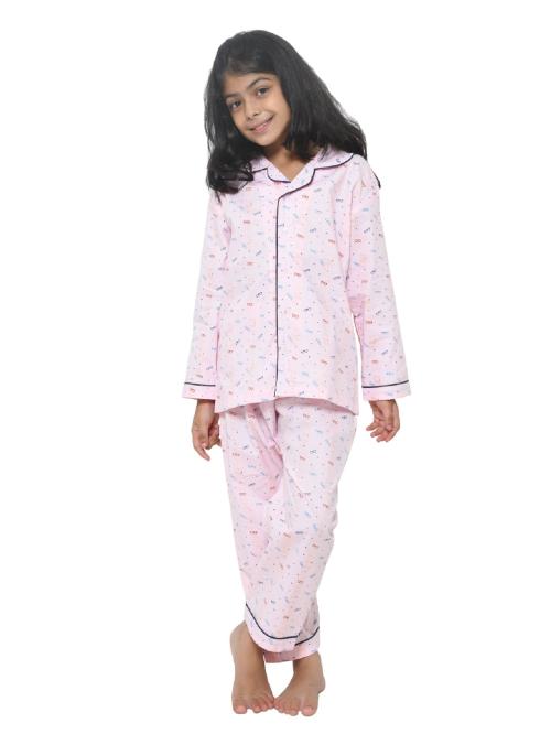 Buy FUNKRAFTS Pink Spectacles Printed Girls Nightwear 6-7 Y Online at ...