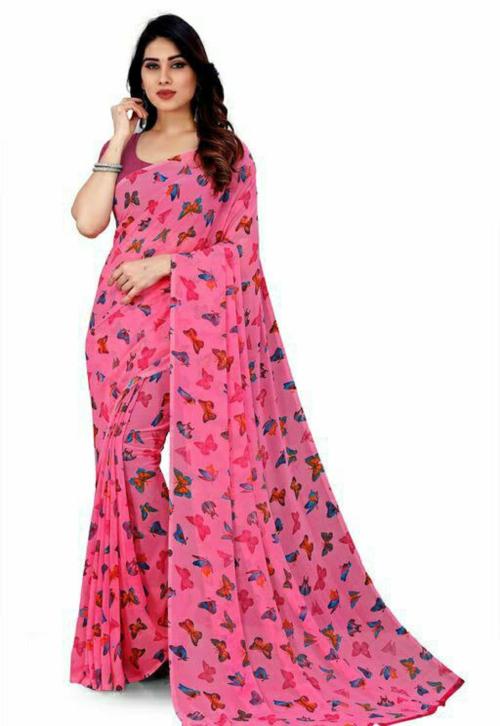 Buy S DREEV CREATION PRESENT GEORGETTE SAREE FOR WOMEN Online at Best Prices in India - JioMart.
