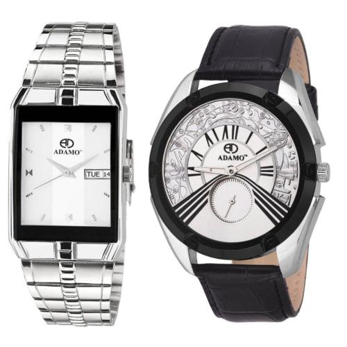 Buy ADAMO Legacy White Dial Men's & Boy's Watch 9151SM01-326SL01 Online ...
