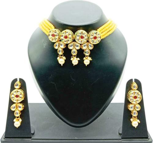 Buy Aashish Imitation Alloy Beige Jewel Set For Girls, Women Online at ...