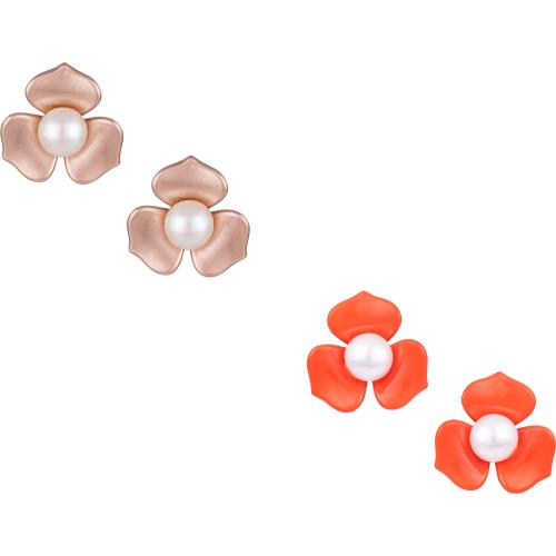 Buy TAP Fashion Girls and Women Gold Plated Copper Floral with Pearls ...