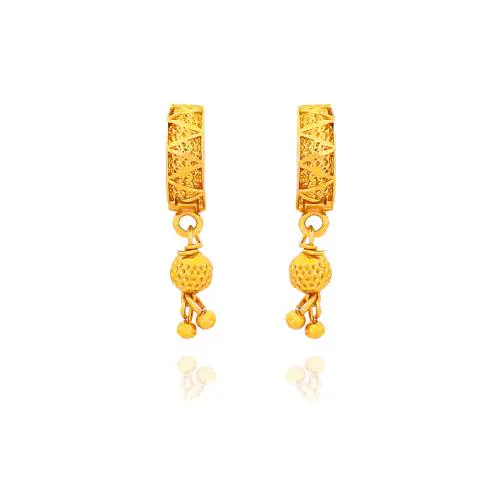 Buy arch fashion Traditional Glod Platted Bali Jumkhi Earring ERG 1858 Online at Best Prices in ...