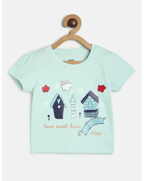 Buy MINI KLUB Baby Girls Green Top Online at Best Prices in India ...