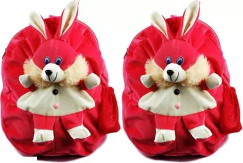 Buy CORRIDOR 2 Pink Bunny Bag Soft Material School Bag For Kids Plush ...