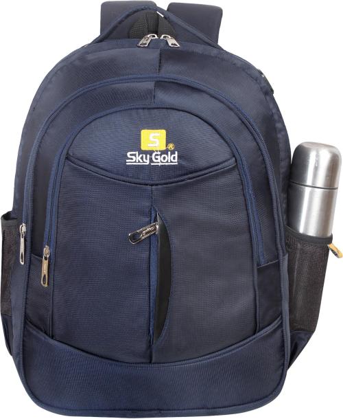 Buy Sky Gold Blue Denim College Casual Backpack, 50 L Online at Best ...