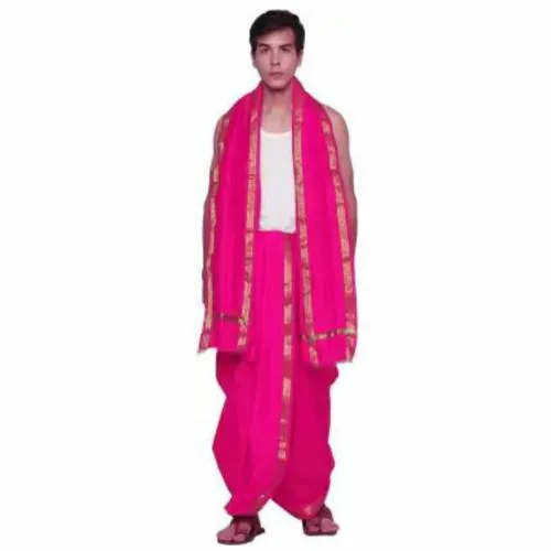 Buy Cobra Lifes Unstitched Silk Dhoti Set , Dhoti Gamcha Set , Ideal ...