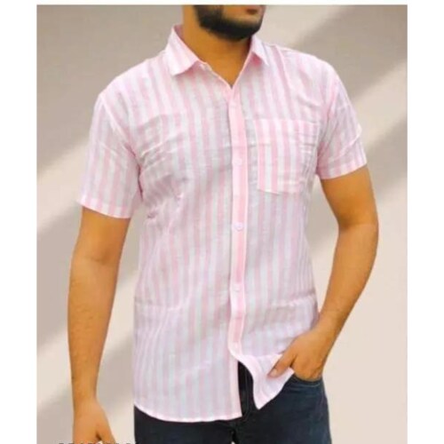 Buy ROCK's n DUDE Khadi Cotton Short Sleeves Comfy Designer Striped ...
