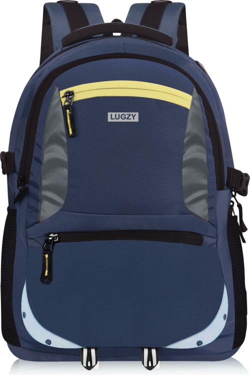 Buy Lugzy Blue Polyester Laptop Backpack 35 Liter Online at Best Prices ...