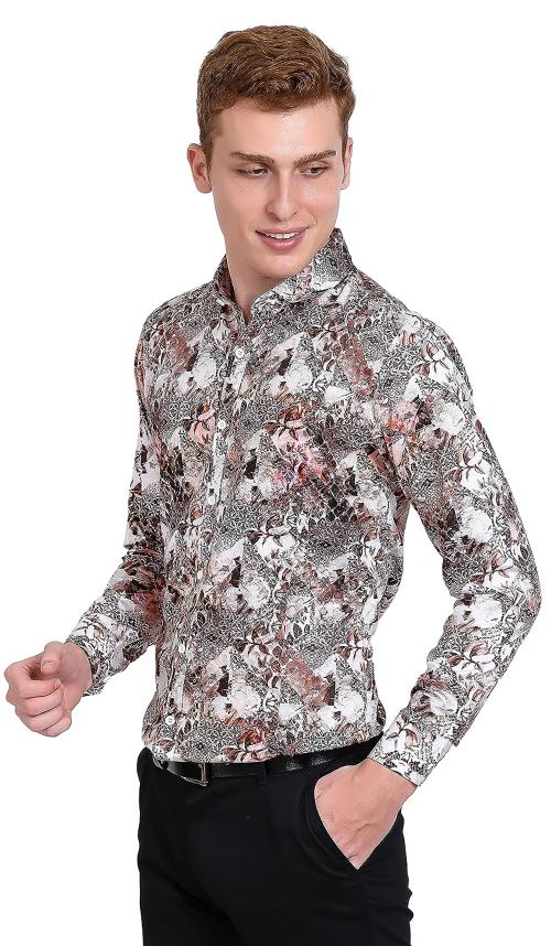 Buy DEZANO Men Cotton Multicolour Shirt L Online at Best Prices in ...