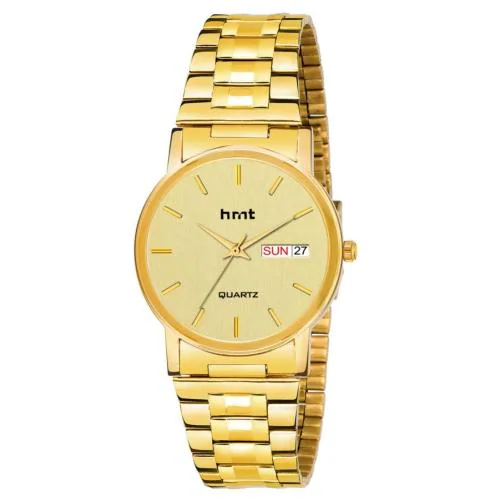 Buy hrnt Analog Gold Dial and Strap Watch for Men (HMTG-G9011) Online ...