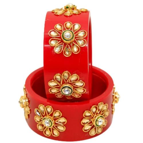 Buy Zindura Red Kangan set for Girls (Pack of 2) Online at Best Prices ...