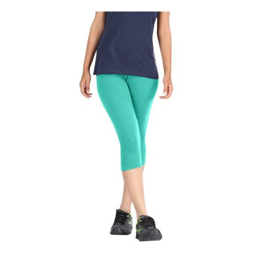Buy Pixie Store Women Sea Green Solid Cotton Lycra Capris Online at Best Prices in India - JioMart.