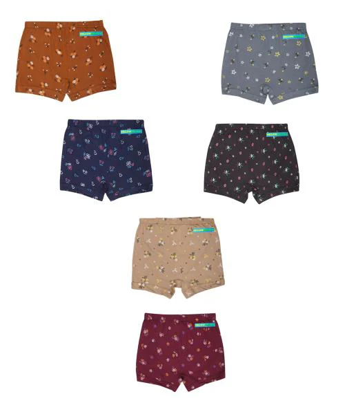 Buy YELLOWDELIGHT Pure Cotton Girls Print Drawer 1-2y-6pcs Online at ...