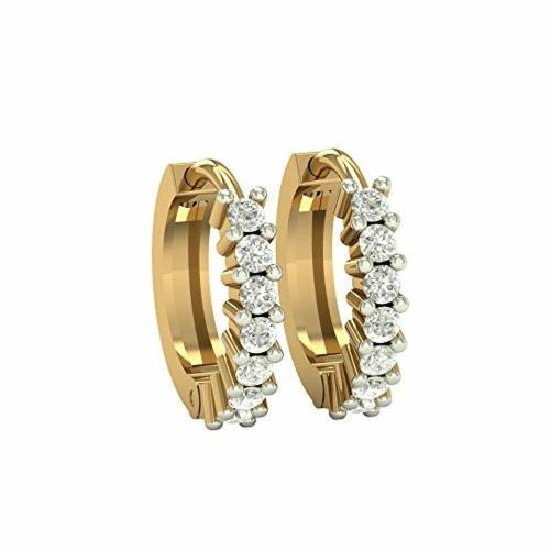 Buy Peenzone 18k Gold Plated Setting Earring Gold (Women) Online at ...