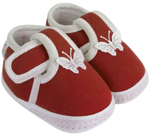 Buy Neska Moda 0 To 3 Months Butterfly Velcro Baby Booties Online at ...
