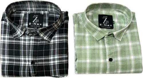 Buy TMF THE MEERU FASHION Men Checkered Party Multicolor Shirt (Pack of ...