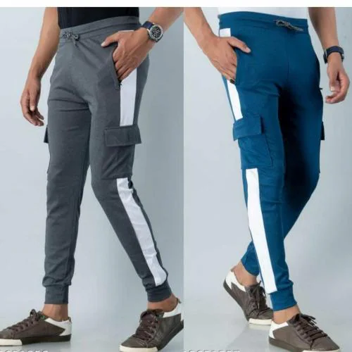 Buy STYLE ACCORD MEN 4 POCKET LYCRA PYJAMA - PACK OF 2 - DARK GREY ...