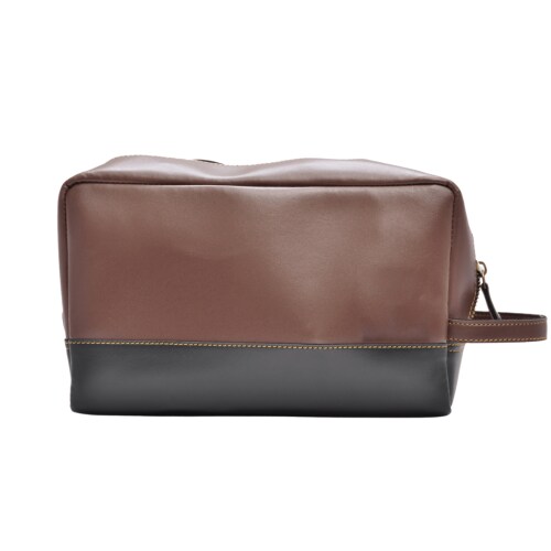 Buy Vorak Ahimsa Vegan leather Dopp kit for Girls and Women - Brown ...