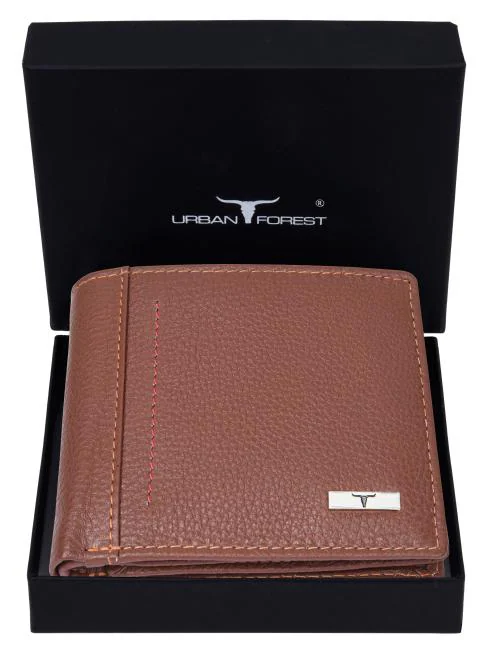 Buy URBAN FOREST Bennette Redwood Leather Wallet for Men Online at Best ...
