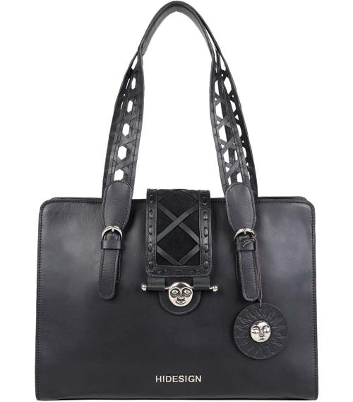 Buy Hidesign Women Black Genuine Leather Shoulder Bag Online at Best ...