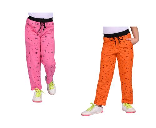 Buy IndiWeaves Girls Cotton Printed Lower Track Pant (Pack of 2) Online ...